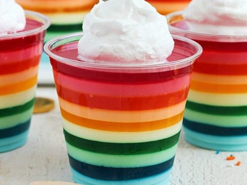 Rainbow Jello Cups Recipe Keto Rainbow Sugar Free Jello Cups Keen