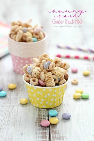 Bunny Bait {Easter Snack Mix} - Yummy Healthy Easy