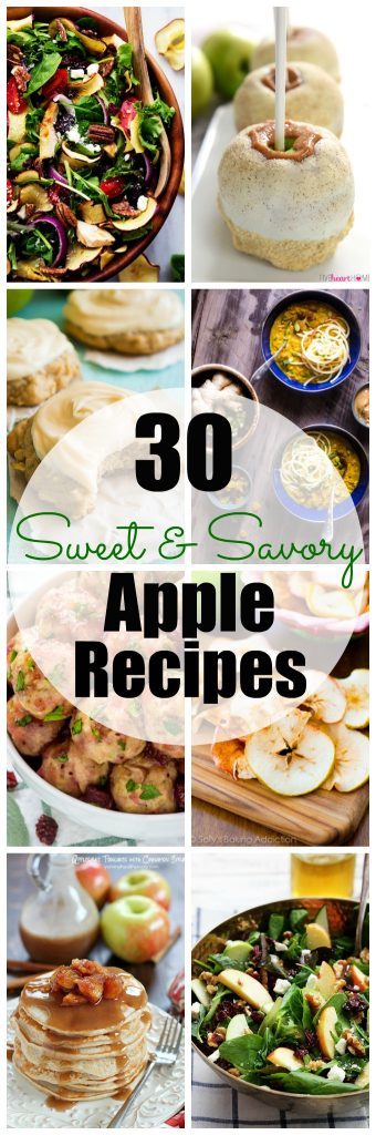 30 Sweet and Savory Fall Apple Recipes - Yummy Healthy Easy