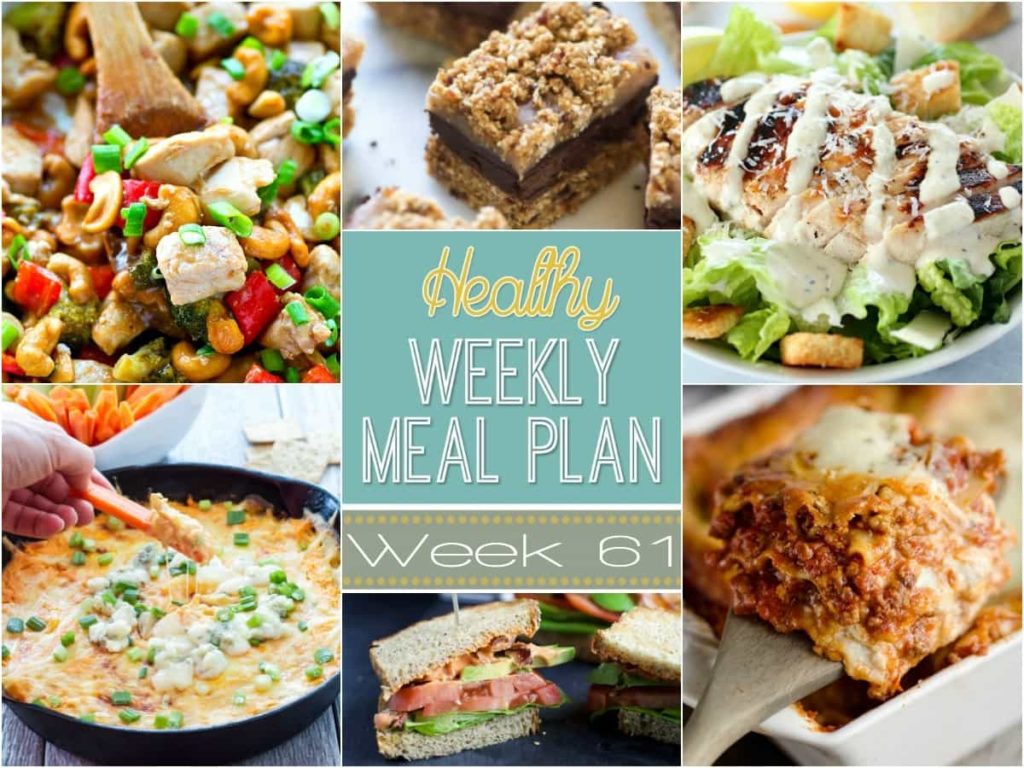 Healthy Weekly Meal Plan #61 - Yummy Healthy Easy