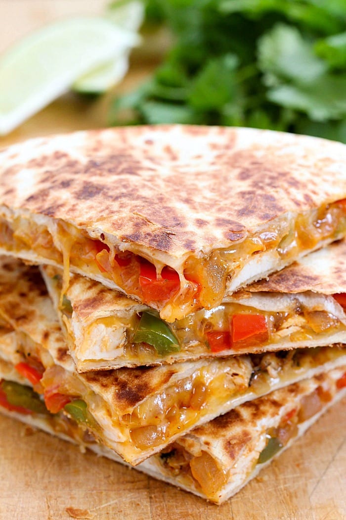 Easy Chicken Fajita Quesadilla Yummy Healthy Easy Easy Chicken Fajita Quesadilla Yummy Healthy Easy
